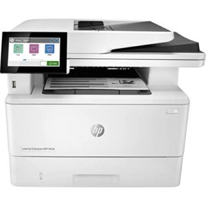 hp laserjet enterprise mfp m430f all-in-one wired monochrome laser printer – print scan copy fax – 40 ppm, 1200×1200 dpi, 2gb memory, auto duplex printing, 50-sheet adf, ethernet, cbmou printer_cable