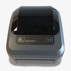 Zebra GK420d Direct Thermal Monochrome Printer 203dpi USB Ethernet GK42-202210-000 (Renewed)