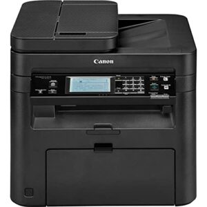 canon imageclass mf236n all-in-one wired monochrome laser printer with usb and ethernet connectivity, black – print scan copy fax – 24 ppm, 600 x 600 dpi, 256mb memory, 35-sheet adf