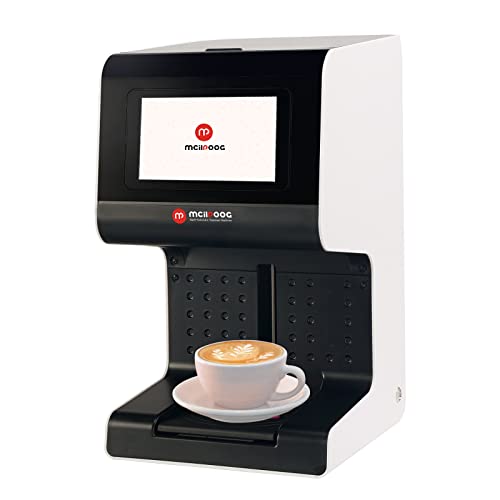 Mcilpoog 3d Latte Art Coffee Printer Machine Digital Inkjet WIFI Photo Selfie Printing Machine Cake Desserts DIY Decoration Maker