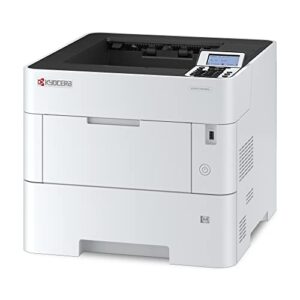 Kyocera ECOSYS PA5000x Monochrome Laser Printer, 52 ppm, 600 x 600 dpi and Up to Fine 1200 dpi, 600 Sheet Tray, 100 Sheet MPT, Duplex, 5 Line LCD w/Hard Key Panel, Gigabit Ethernet, USB, 512 MB