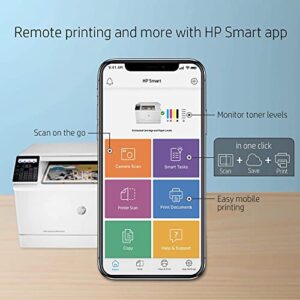 HP Color Laserjet Pro MFP M182nw All-in-One Wireless Laser Printer - Print Scan Copy - 17 ppm, 600 x 600 dpi, 256MB Memory, Photo Printing, 8.5 x 14, 2-Line LCD, Ethernet, White, Cbmou Printer Cable