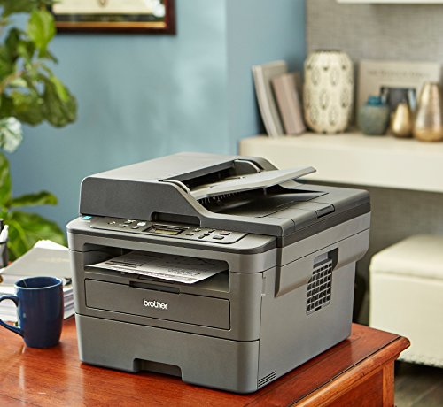 Brother DCP-L25 50DW Series Wireless Monochrome All-in-One Laser Printer - Print Copy Scan - Mobile Printing - Auto Duplex Printing - Up to 36 ppm - Up to 250 Sheets/Tray - ADF + HDMI Cable