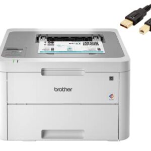 Brother HL-L32 10CW Compact Digital Color Laser Printer, 19ppm, 250-sheet, LCD, with Wireless and Mobile Device Printing, Durlyfish