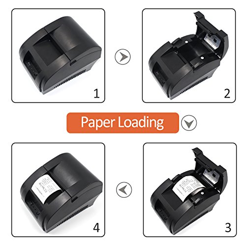 symcode 58MM USB Thermal Receipt Printer, High Speed Printing 90mm/sec, Compatible with ESC/POS Print Commands Set