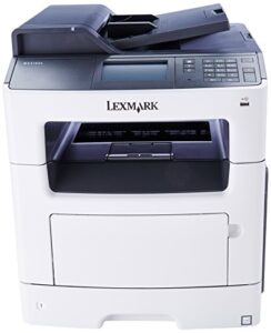 lexmark mx410de monochrome all-in one laser printer, scan, copy, network ready, duplex printing and professional features