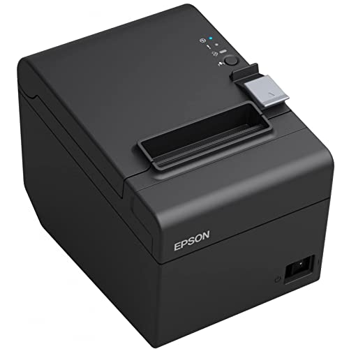 Epson TM-T20III Thermal Wireless POS Receipt Printer with Wireless Dongle, Black - WiFi, Ethernet, USB-B Interfaces and DK Port - 250mm/sec, 203 dpi, Auto-Cutter, DAODYANG Printer_Cable