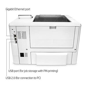 HP Laserjet Pro M501dnA Single-Function Wired Monochrome Laser Printer, White - Print only - 2-line LCD, 45 ppm, 4800 x 600 dpi, 256MB Memory, Auto Duplex Printing, Ethernet - Cbmou External Webcam