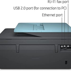 HP OfficeJet Pro 80 28e All-in-One Wireless Color Inkjet Printer, Print Scan Copy Fax, Ethernet, 20 ppm, Auto 2-Sided Printing, 4800 x 1200 dpi, Blue (Renewed)