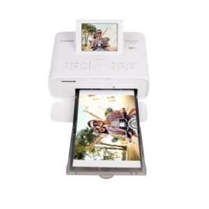 Canon SELPHY CP1300 Wireless Compact Photo Printer + RP-108 High-Capacity Color Ink/Paper Set Bundle, White