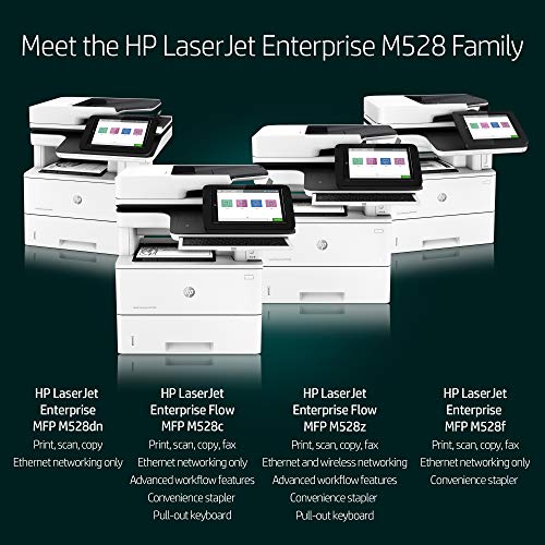 HP LaserJet Enterprise MFP M528z Wireless Monochrome All-in-One Printer with built-in Ethernet & 2-sided printing (1PV67A)