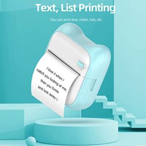 Mini Printe-r Portable,Pocket Thermal Printe-r,Bluetooth Wireless Smart Printe-r for Photo Picture Office Receipt,Label Note,Inkless Printing with iOS & Android