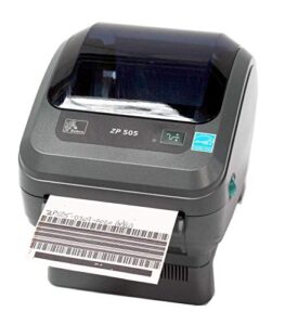 zebra zp505 thermal label printer ethernet network version (zp505-0203-0020) (renewed) black