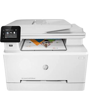 hp color laserjet pro mfp m283cdw wireless all-in-one laser printer, auto duplex printing – remote mobile print scan copy fax – 50-sheet adf – 22ppm 600x600dpi 8.5×14, ethernet, cbmoun printer_cable