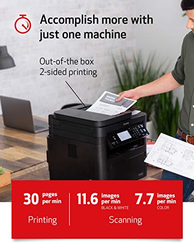 Canon imageCLASS MF269dw - All-in-One, Wireless, Mobile-Ready Laser Printer, with Duplex Automatic Document Feeder, Up to 30 Pages Per Minute and High Yield Toner Option