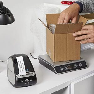 DYMO LabelWriter 550 Turbo Direct Thermal Label Printer, Black - USB and LAN Connectivity Monochrome Label Maker - Print up to 90 Labels Per Minute, 300 dpi, Auto Label Recognition - BROAG