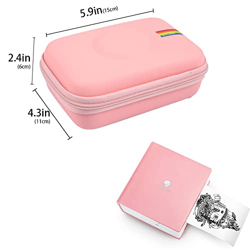 Leayjeen Printers Case Compatible with Phomemo/Memoking/Ponek/SUNLONG M02 Portable Pocket Printer and Mini Bluetooth Wireless Thermal Sticker Printer(Case Only)