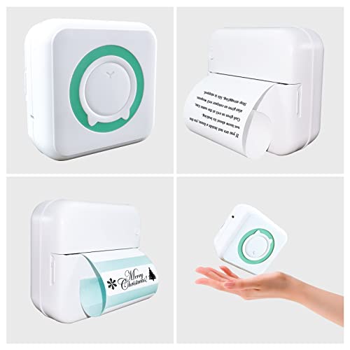 Label Maker, Mini Label Maker Machine with Tape, Portable Bluetooth Label Printer, Wireless Labeler Handheld Sticker Maker Included Multiple Templates Available for Storage, Study, Office, Home