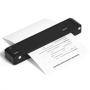 prt mt800 portable a4 wireless bluetooth thermal printer, suitable for mobile office, supports 216 mm width a4 printing paper, compatible with android and ios phones (upgraded version)