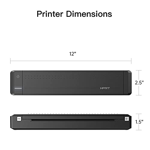 PRT MT800 Portable A4 Wireless Bluetooth Thermal Printer, Suitable for Mobile Office, Supports 216 mm Width A4 Printing Paper, Compatible with Android and iOS Phones (Upgraded Version)