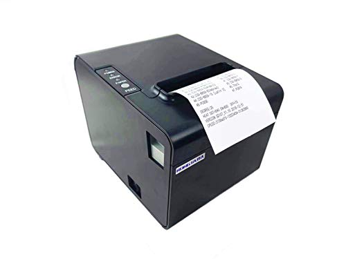 80MM POS Thermal Receipt Printer Compatible 80mm Thermal Paper Rolls - 250mm/sec High-Speed Printing with ESC/POS Print Commands.(Black) (USB)