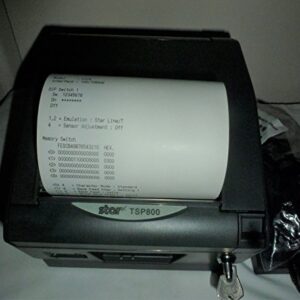 Star Micronics TSP800 Series Thermal Printer, Ethernet, Gray