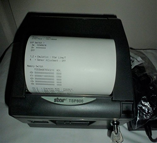 Star Micronics TSP800 Series Thermal Printer, Ethernet, Gray