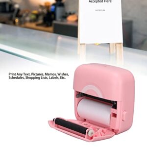 Pocket Thermal Printer, Mini Printer Shipping Label Printer Portable Printer for Shipping Packages Postage Address Home Small Business (Pink)