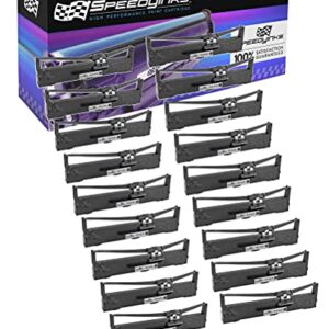 Speedy Inks Compatible Printer Ribbon Cartridge Replacement for Epson S015329 (Black, 18-Pack)