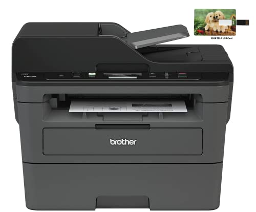 44 Brother DCP L2500 Series All-in-One Wireless Monochrome Laser Printer,Duplex Printing, Print Scan Copy, 128MB Memory, 2400 x 600 dpi, 36 ppm, 250-Sheet, 50-Sheet ADF Black DCPL-2550DWB ‎Brother