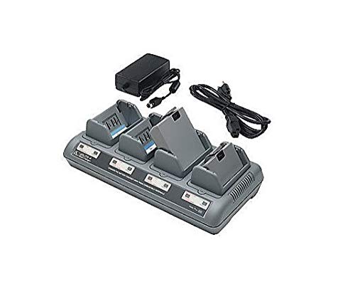 4-Bay Battery Charger Kit, for Zebra Barcode Printer Batteries: QL420, QL320, QL220 - RW420, RW220 - QLn420, QLn320, QLn220