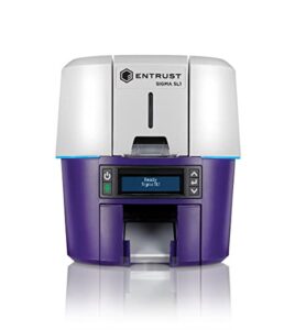 entrust datacard sigma sl1 single-sided id card printer (printer)