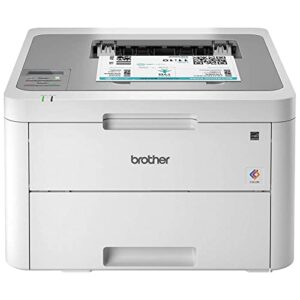 brother hl-l3210cw compact digital color wireless laser printer, print only for home business office use, 2400×600 dpi, 19ppm, 250-sheet capacity, wi-fi, usb, with lanbertent printer cable