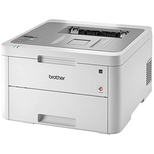 Brother HL-L3210CW Compact Digital Color Wireless Laser Printer, Print Only for Home Business Office Use, 2400x600 dpi, 19ppm, 250-Sheet Capacity, Wi-Fi, USB, with Lanbertent Printer Cable