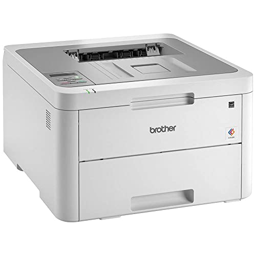 Brother HL-L3210CW Compact Digital Color Wireless Laser Printer, Print Only for Home Business Office Use, 2400x600 dpi, 19ppm, 250-Sheet Capacity, Wi-Fi, USB, with Lanbertent Printer Cable