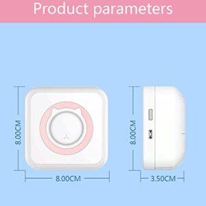 InstaProud - Portable Sticker Printer, Mini Portable Printer, Portable Photo Sticker Printer, Portable Label Sticker Printer (pink)