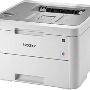 Brother HL-L32 10CW Series Compact Wireless Digital Color Laser Printer - Mobile Printing - Up to 19 Pages/Min - Up to 250-sheet/tray - Up to 2400 x 600 DPI - Mono Display + HDMI Cable