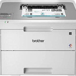 Brother HL-L32 10CW Series Compact Wireless Digital Color Laser Printer - Mobile Printing - Up to 19 Pages/Min - Up to 250-sheet/tray - Up to 2400 x 600 DPI - Mono Display + HDMI Cable