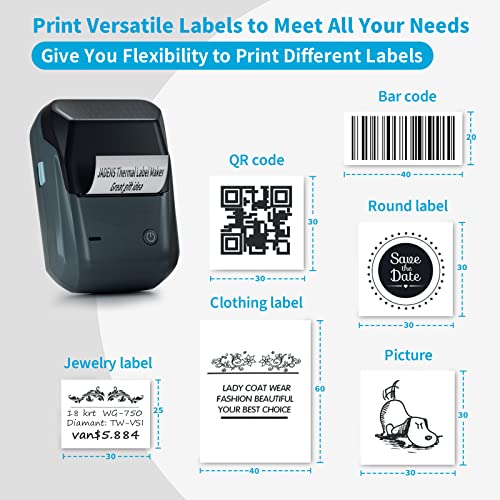 JADENS Portable Printer & Bluetooth Label Maker