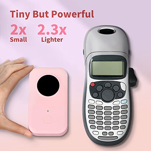 Compatible with Phomemo D30 Label Maker Machine with Tapes, Portable Bluetooth Wireless Sticker Maker Machine, Mini Label Printer Multiple Templates Fonts Available for Phone Pad Office Home Labeling