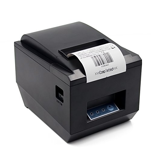 symcode POS Thermal Receipt Printer Ethernet/LAN, & Serial Port - Auto Cutter - Cash Drawer Port - Paper Width 3 1/8" (80mm) - Works on Windows XP/Vista/7/8/8.1/10 Uses