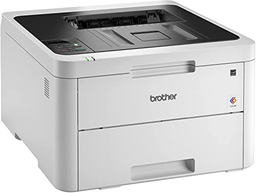 Brother L-3230CDW Compact Digital Color Laser Printer I Wireless I Mobile Printing I Ethernet & USB Connectivity I Auto 2-Sided Printing I Print Up to 25 ppm I 250 Sheets Input + Printer Cable