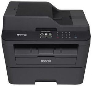 brother mfc-l2740dw laser multifunction printer – monochrome – plain paper print – desktop – copier/fax/printer/scanner – 32 ppm mono print – 2400 x 600 dpi print – 32 cpm mono copy – touchscreen lcd – 600 dpi optical scan – automatic duplex print – 250 s