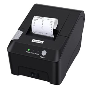 cashtek tp-58plus thermal pos printer, 58mm receipt printer, rs-232 serial & cash drawer interface for esc/pos,support connect money counter machine & cash drawer