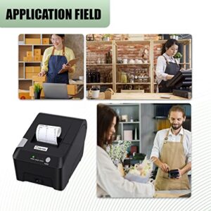 CASHTEK TP-58PLUS Thermal POS Printer, 58mm Receipt Printer, RS-232 Serial & Cash Drawer Interface for ESC/POS,Support Connect Money Counter Machine & Cash Drawer