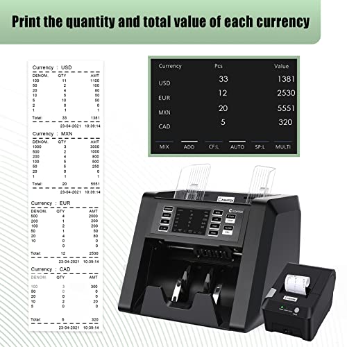 CASHTEK TP-58PLUS Thermal POS Printer, 58mm Receipt Printer, RS-232 Serial & Cash Drawer Interface for ESC/POS,Support Connect Money Counter Machine & Cash Drawer