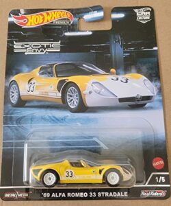 hot wheels 2022 – ’69 alfa romeo 33 stradale – exotic envy – car culture – 1/5 – premium