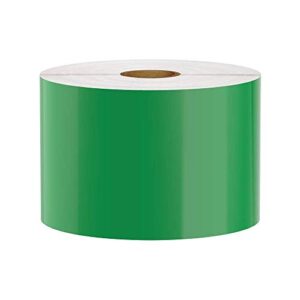 premium vinyl label tape for duralabel, labeltac, vnm signmaker, safetypro, viscom and others, green, 3″ x 150′