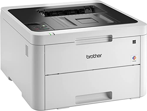 Brother Color HL-L3230CDW Compact Wireless Digital Laser Printer for Home Office, White - Print Only - 25 ppm, 2400 x 600 dpi, 8.3 x 13 Print Size, Auto Duplex Printing, 250 Sheet, Ethernet