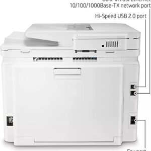 HP Laserjet Pro MFP M283cdw Wireless Color All-in-One Laser Printer, Print&Copy&Scan&Fax, up to 22 ppm, 600x600 dpi, 2.7" Color Touchscreen, Work with Alexa (7KW73A), with Lanbertent Printer Cable